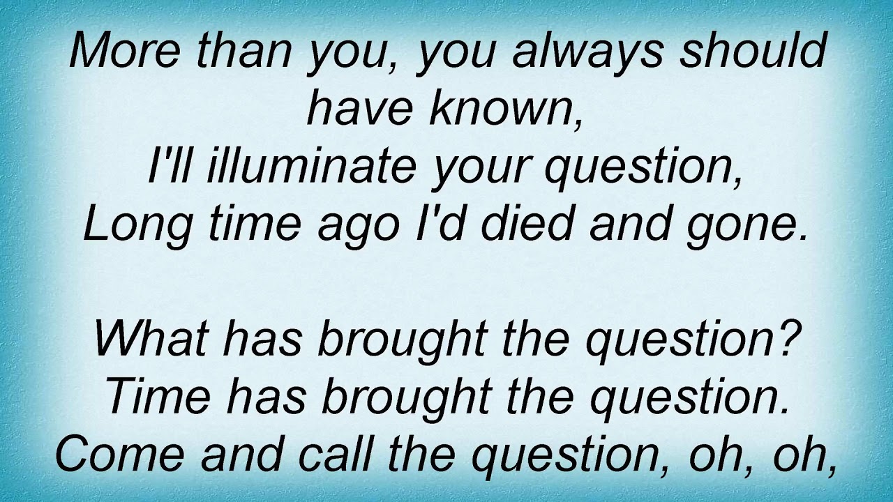 Jeff Buckley - Thousand Fold Lyrics - YouTube