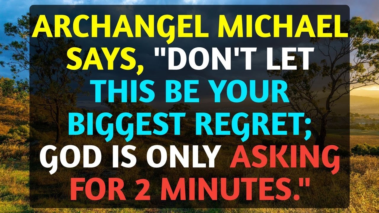God Says- "DON'T LET THIS BE YOUR BIGGEST REGRET; GOD IS ONLY ASKING ...