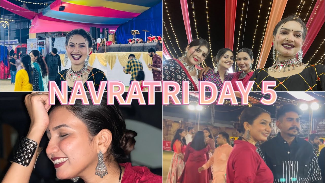 Navratri day 5 || mei and jiju ae jaju ramyu 😍|| pc art vlog - YouTube