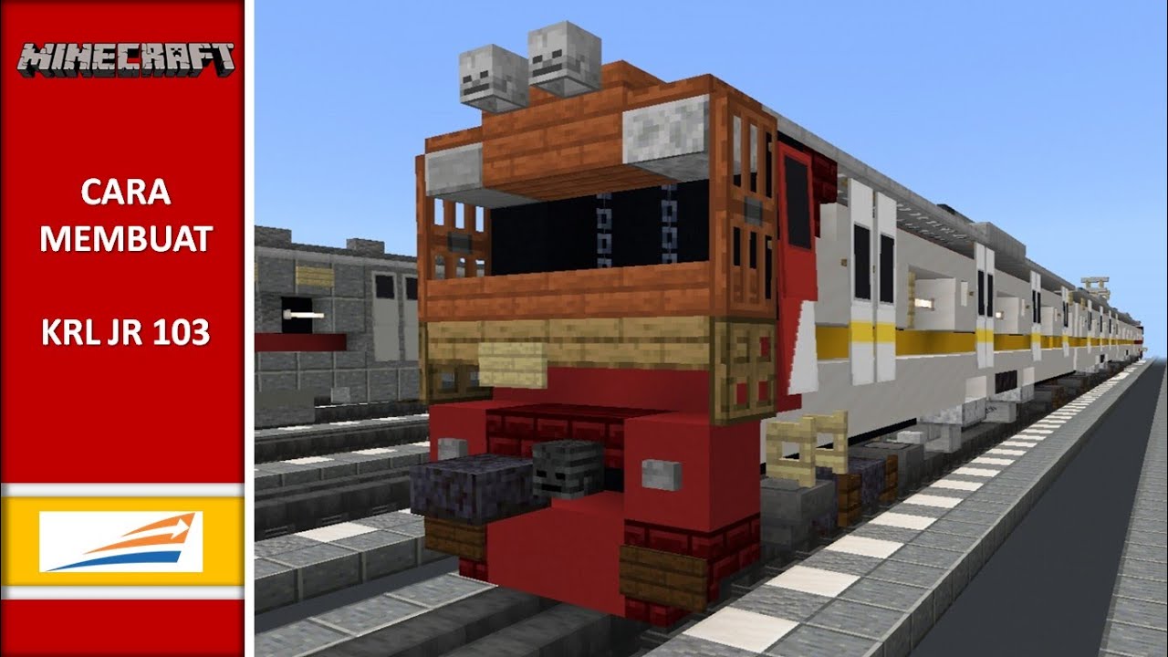 Tutorial Membuat KRL JR 103 di Minecraft - YouTube