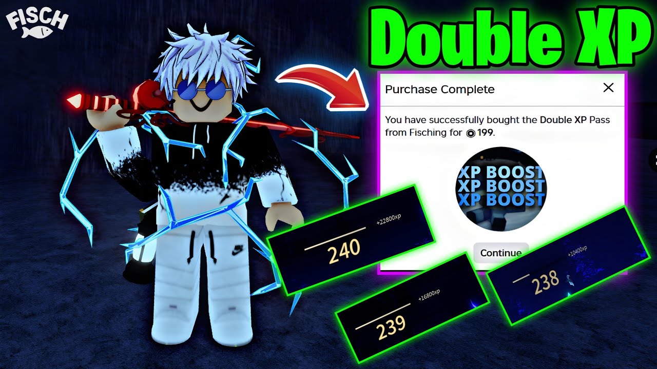 How To Get DOUBLE XP In Roblox Fisch | Double XP Fisch - YouTube