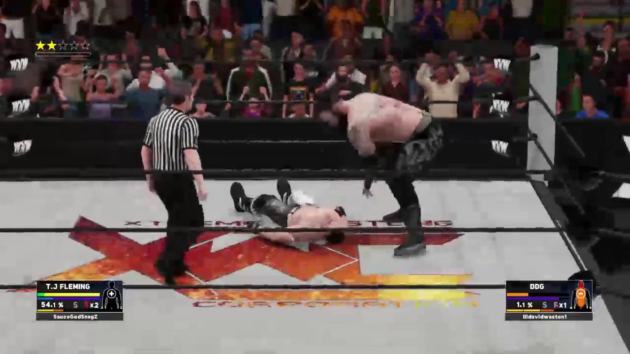 WWE 2K18| DDG Vs. TJ Fleming (XWC WNW) - YouTube