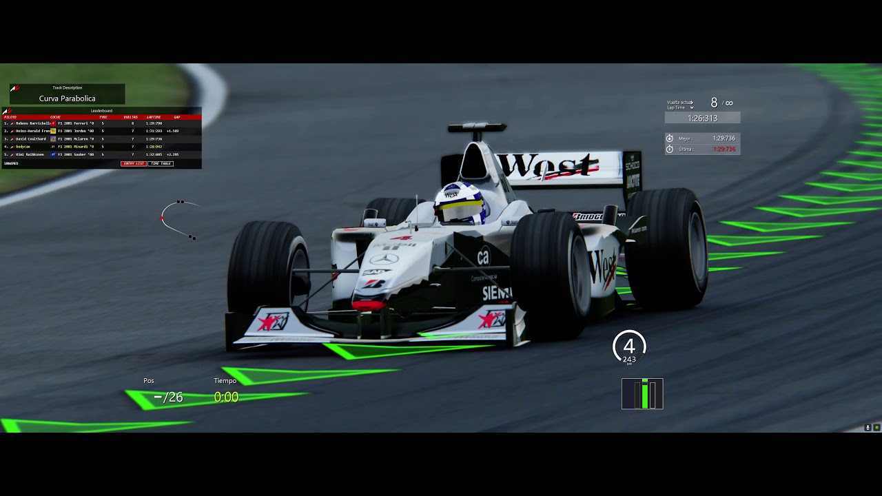 F1 2001 MONZA F. ALONSO Minardi - YouTube
