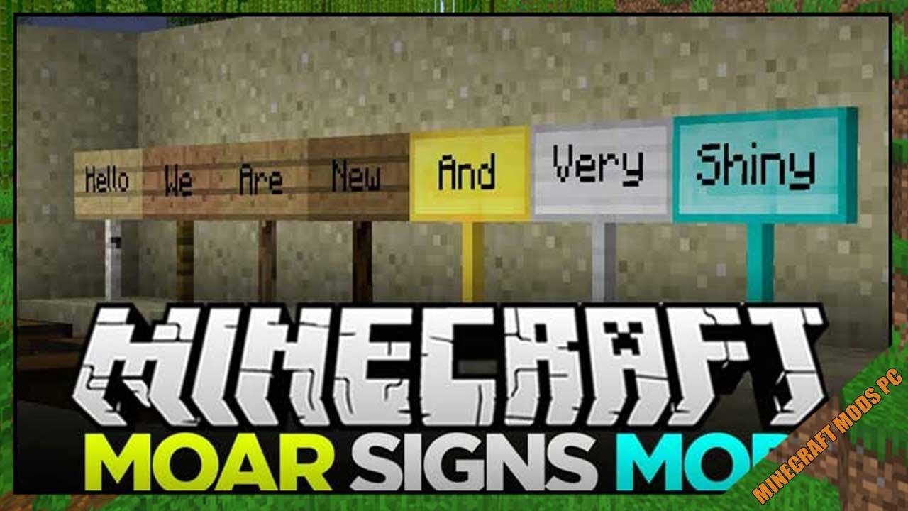 MoarSigns Mod 1.12.2 - Minecraft Mods for PC - YouTube