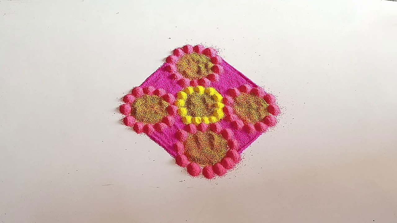 Chaitrangan Rangoli for festival 2019चैैत्रांगन रंगोली - YouTube