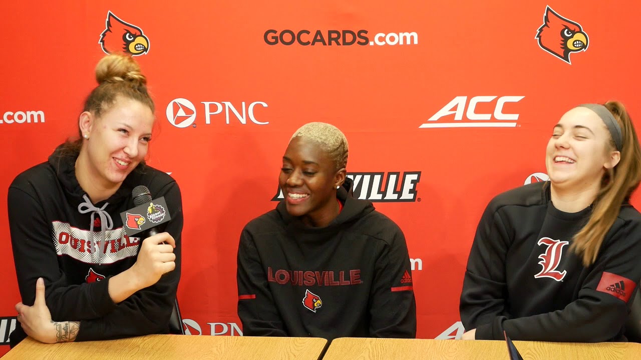 Kylee Shook, Yacine Diop, Jessica Laemmle - Louisville WBB Seniors 2020 ...