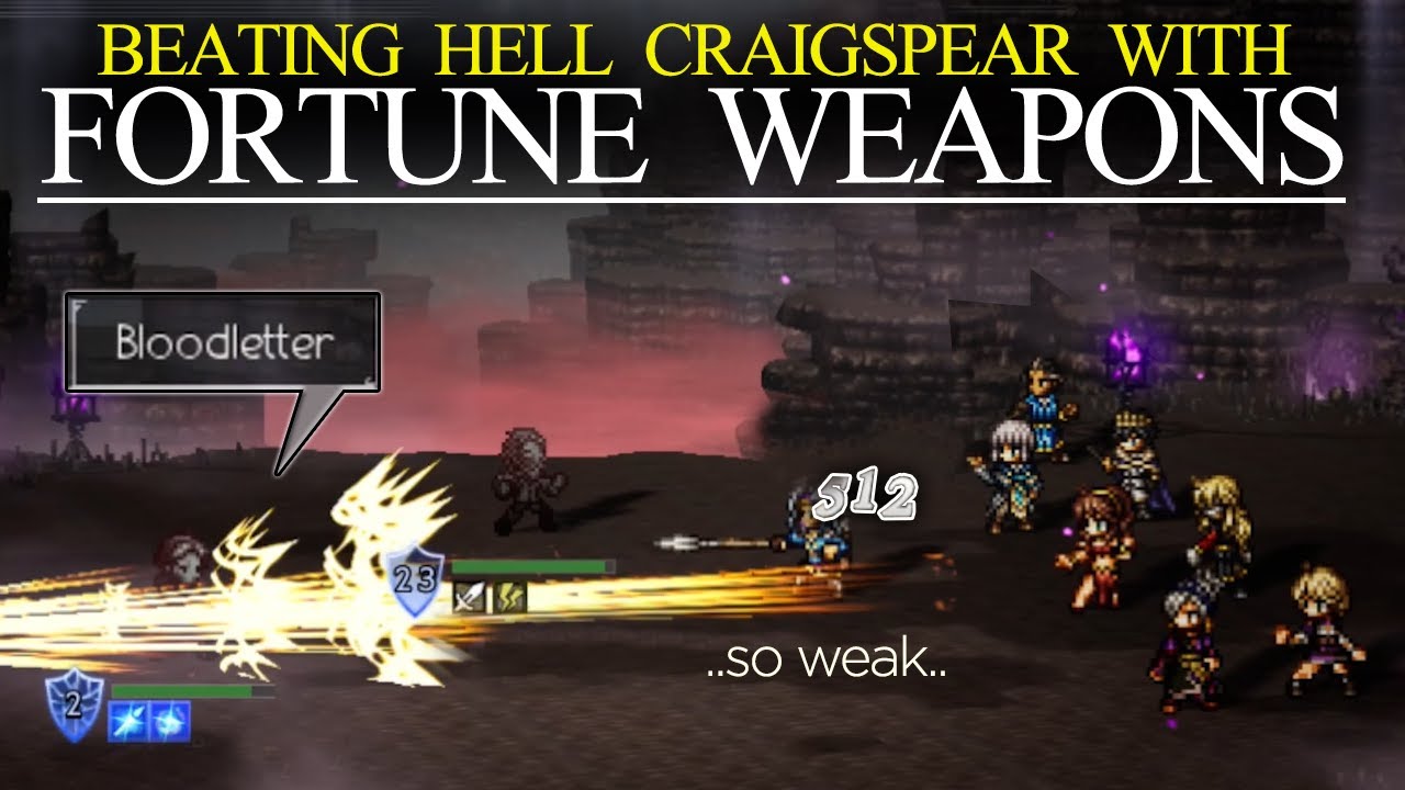 BEAT CRAIGSPEAR DUO w/ FORTUNE-ROY | Pool & Richard | Octopath Traveler ...