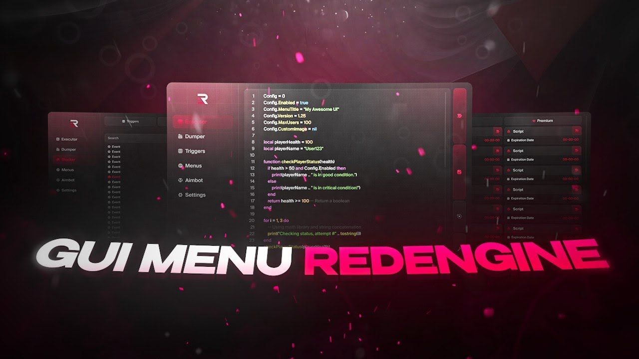 [PREMIUM] MENU FOR REDENGINE | UIENGINE - YouTube