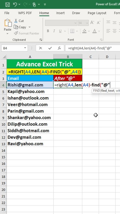 Power of Excel!! Advance Excel Trick #exceltutorial #exceltips #exceltricks #excel - YouTube
