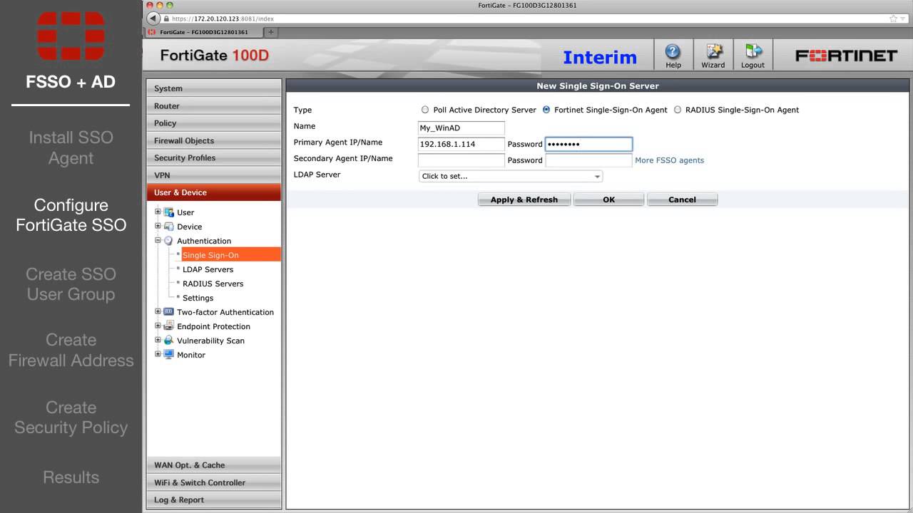 FortiGate Cookbook - FSSO & Windows AD (5.0) - YouTube