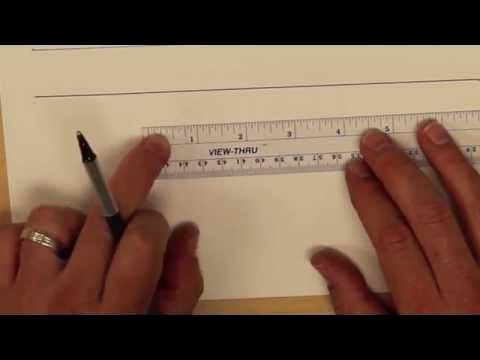 Drawing Tutorial - Using a Ruler - YouTube