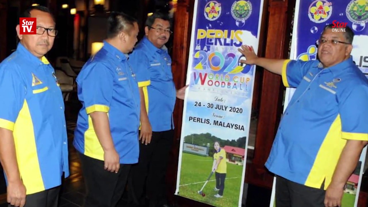 Perlis Raja Muda unveils Woodball World Cup 2020 logos - YouTube