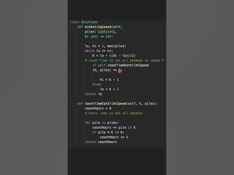 LeetCode 875. Koko Eating Bananas - YouTube