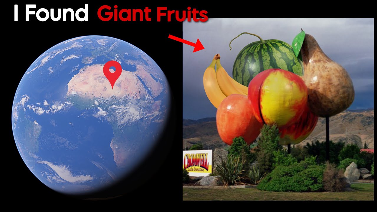 I Found Giant Fruits On Google Earth 😱😱 - YouTube