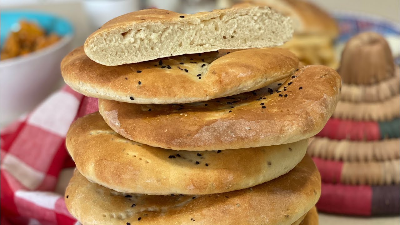 وصفة خبز الطابونة في الفرنRecette de Tabouna au four - YouTube