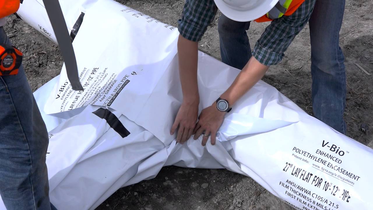 V-Bio® Enhanced Polyethylene Encasement Chapter #6 Appurtenances - YouTube