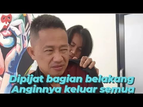 di pijat abg ini sampai mengeluarkan sendawa terus menerus