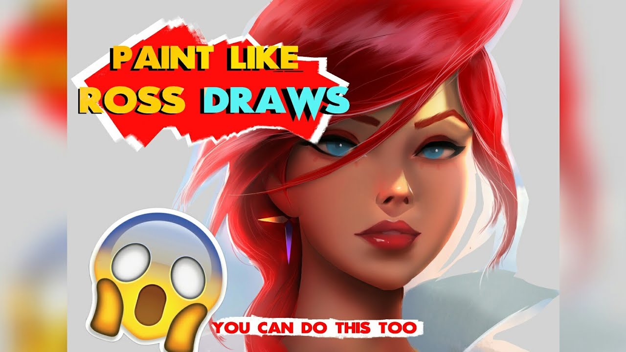 HOW TO PAINT LIKE ROSS DRAWS - YouTube