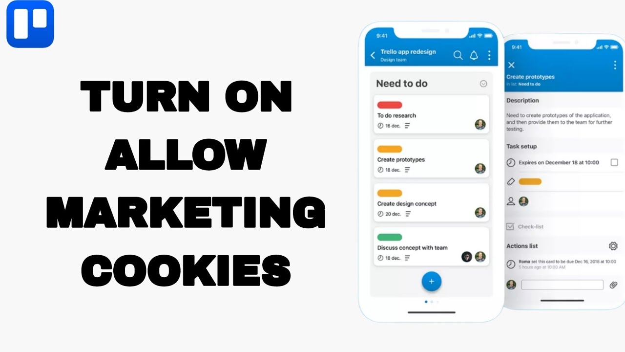 How To Turn On Allow Marketing Cookies On Trello App - YouTube