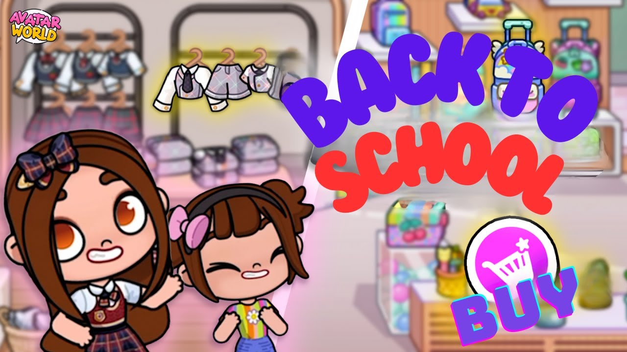 🎒 Back to School Shopping Routine! | Avatar World Luna's Stories 🛍️📚 ...