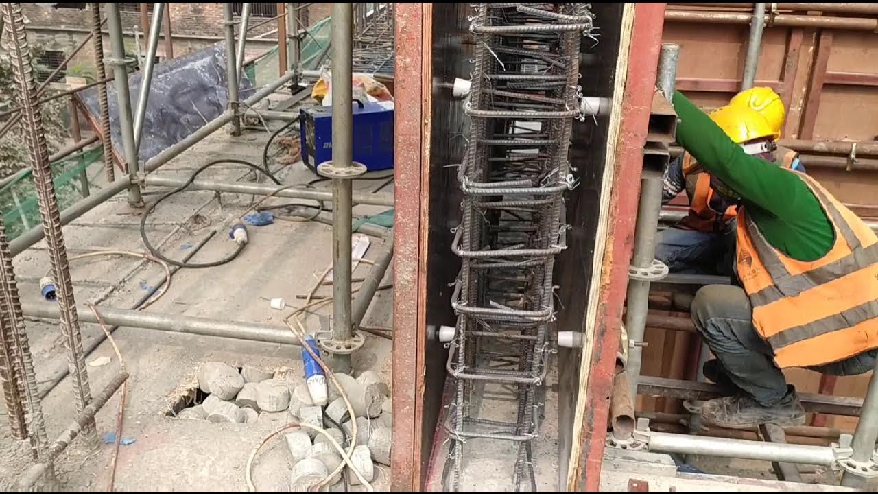 How to Do Lift Shear Wall Shuttering & Rebar Fixing (Procedure) - YouTube