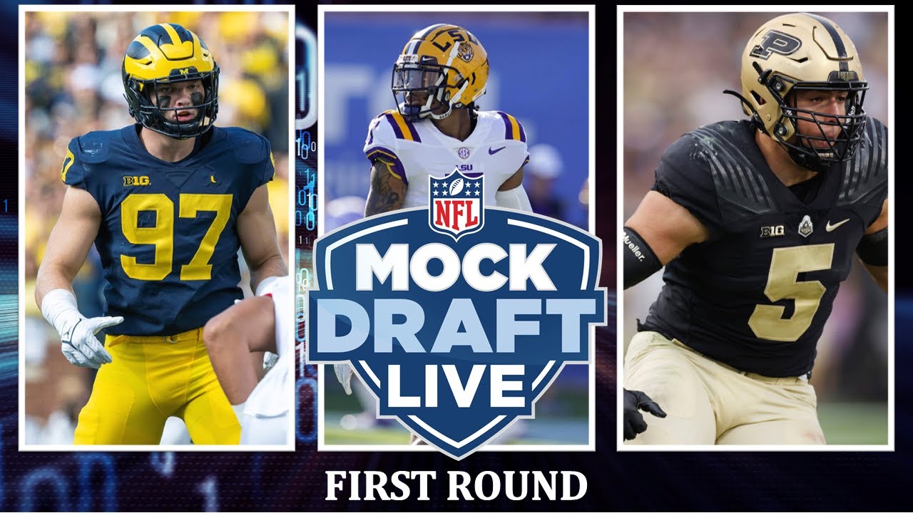 Round One NFL Mock Draft Live | All Teams - YouTube