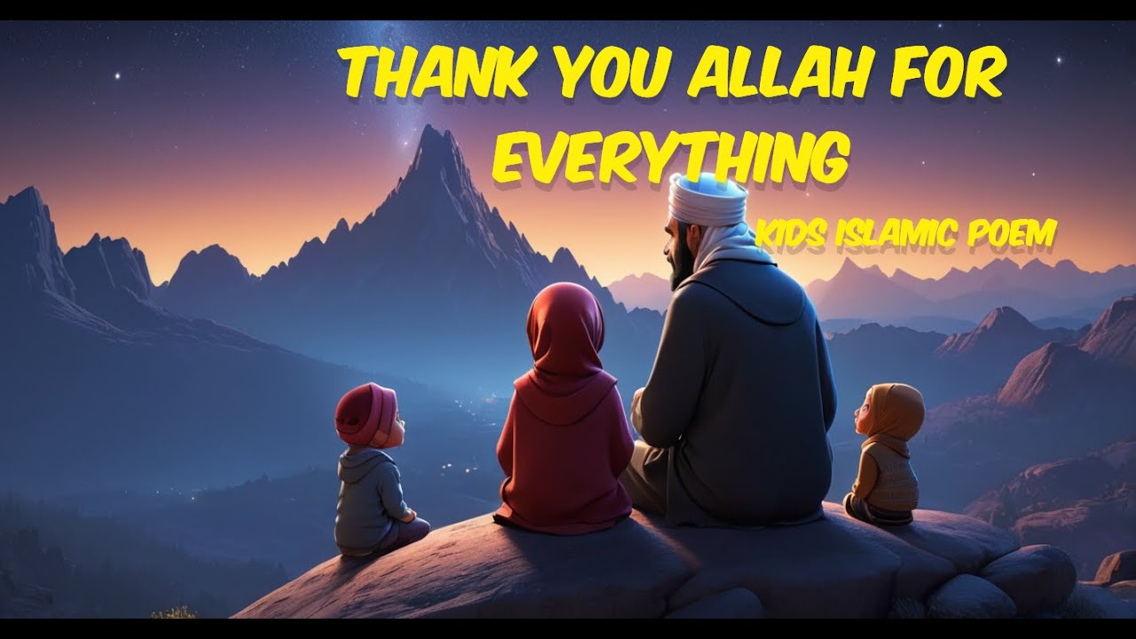 Thank You Allah For Everything | Islamic Poem | Islamic Song | Kids ...