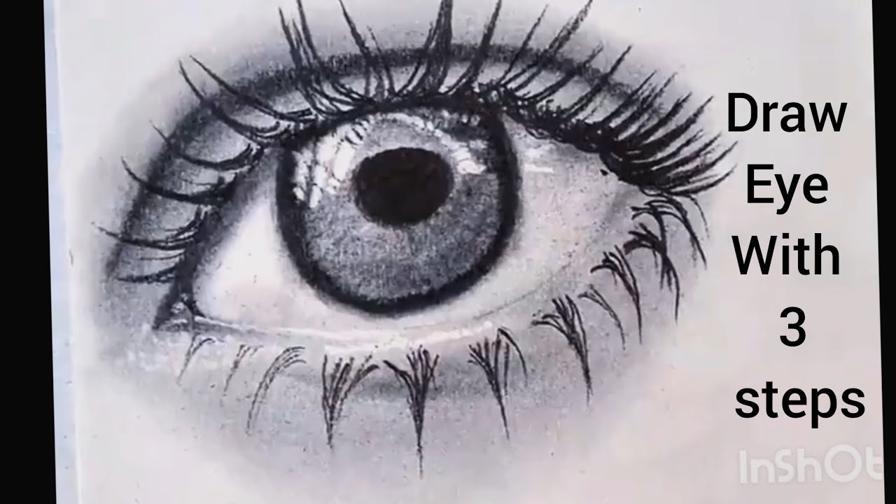 Super Easy Trick to Draw Eye #ytvideo #art #drawing #k.p.art786 - YouTube