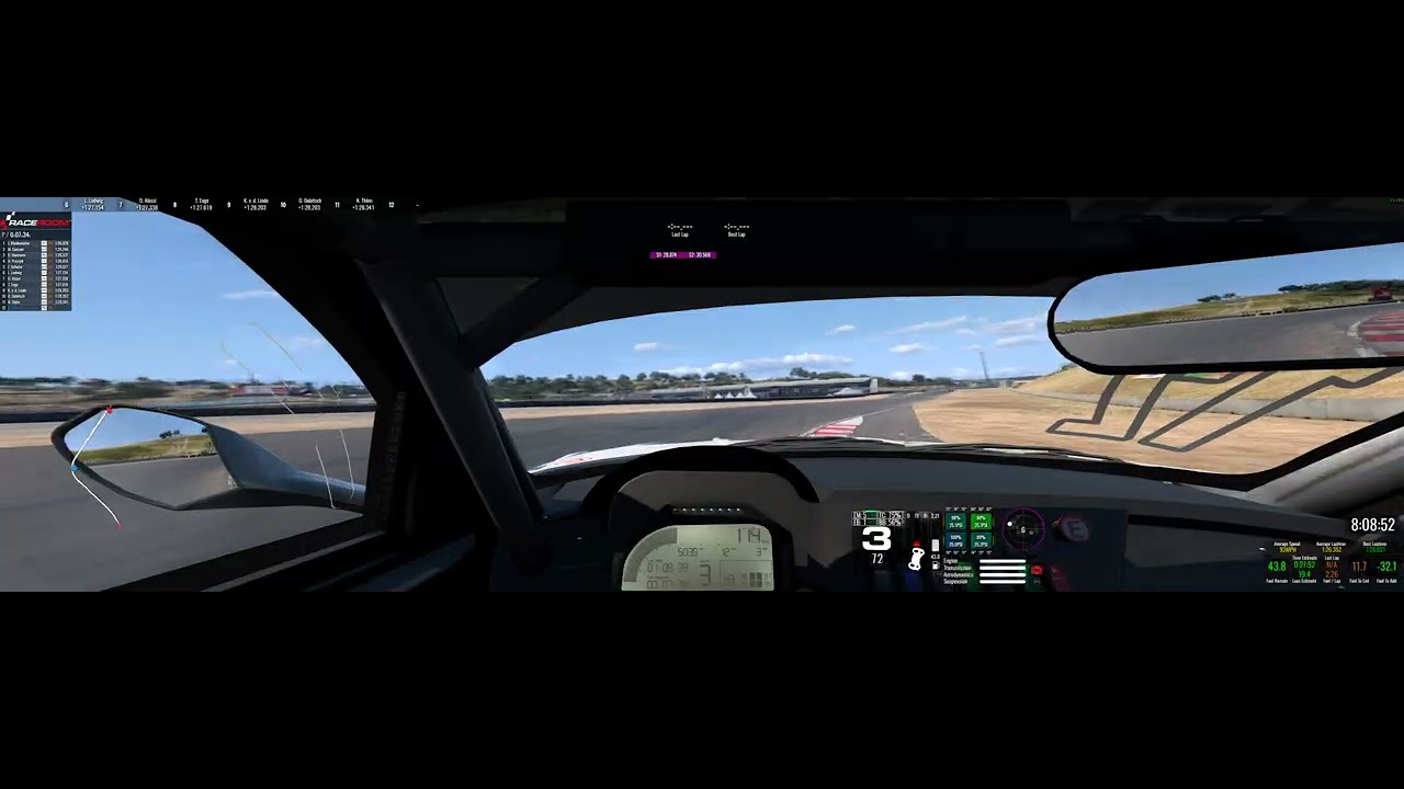 R3E testing HUD, Crewchief, and new monitor position - YouTube
