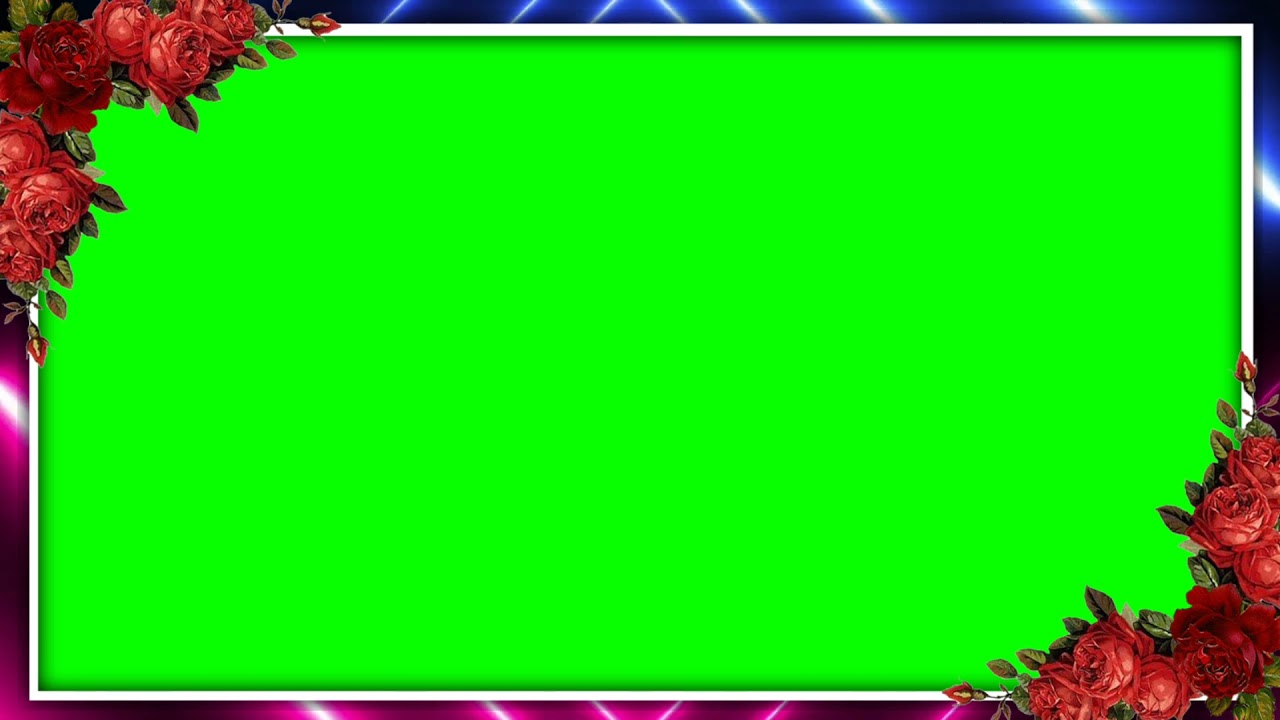 GREEN SCREEN FLOWER FARME BORDER - YouTube
