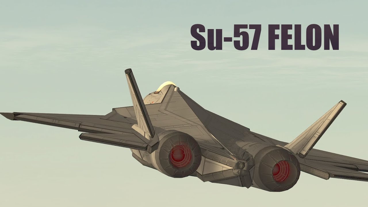 KSP - Sukhoi Su-57 FELON: Weapon Bay & Laser Turrets. Stock + DLC ...