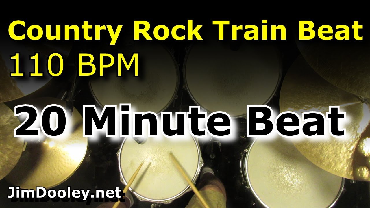 20 Minute Backing Track - Country Rock Train Beat 110 BPM - YouTube