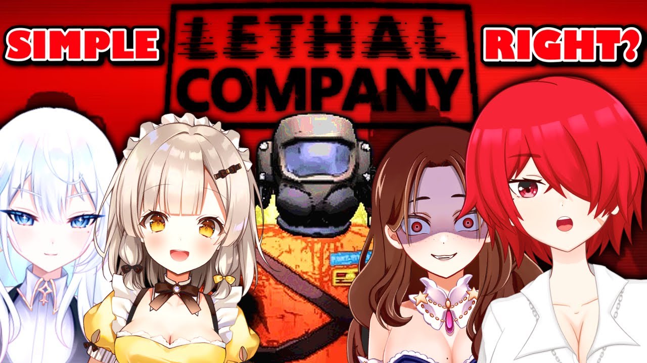 Would 4 Vtubers Make a Good Lethal Company Squad? This Game Is Simple, Right? |🔴LIVE Vtuber ...