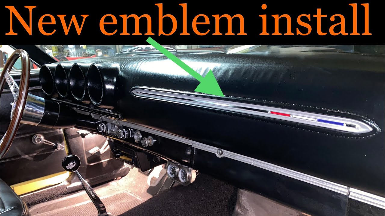 1968-69 ford Torino/Fairlane dash spear emblem replacement. - YouTube
