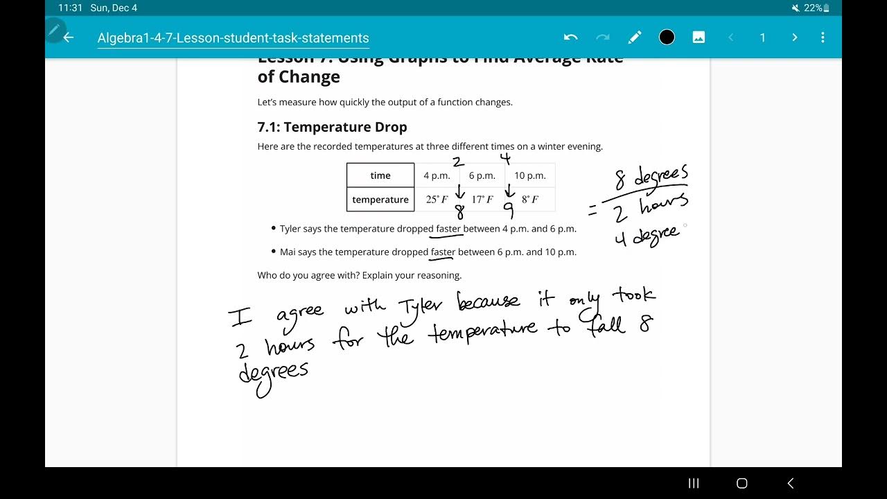 IM Algebra 1 Unit 4 Lesson 7 Activity 1 Question 1 - YouTube