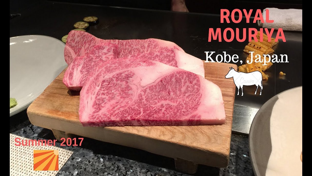 Royal Mouriya- Complete Kobe Beef A5 Dining Experience!! Luxurious!! Kobe, Japan 神戸牛 - YouTube