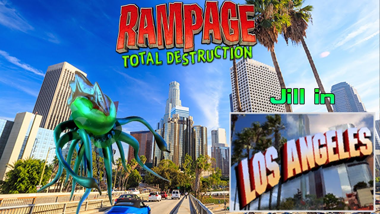 Rampage: Total Destruction - Jill wrecks Los Angeles - YouTube