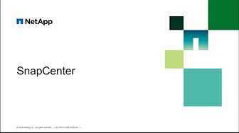 SnapCenter - YouTube