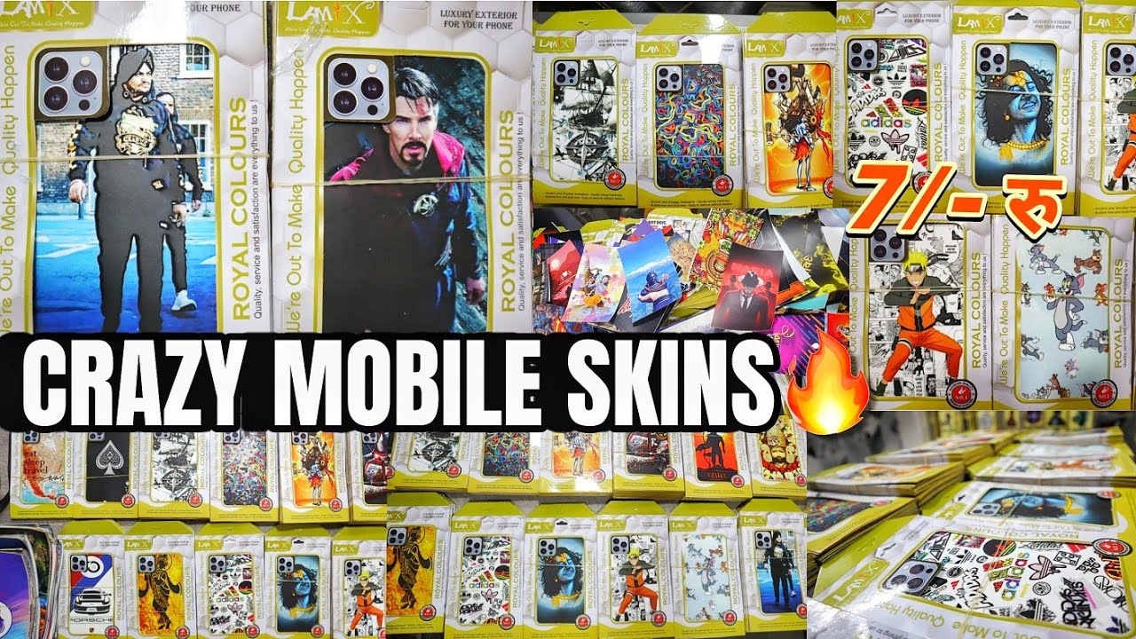WHOLESALE के दामो पर Mobile Skins 😱 | Best Skins For MOBILES In CHEAP ...