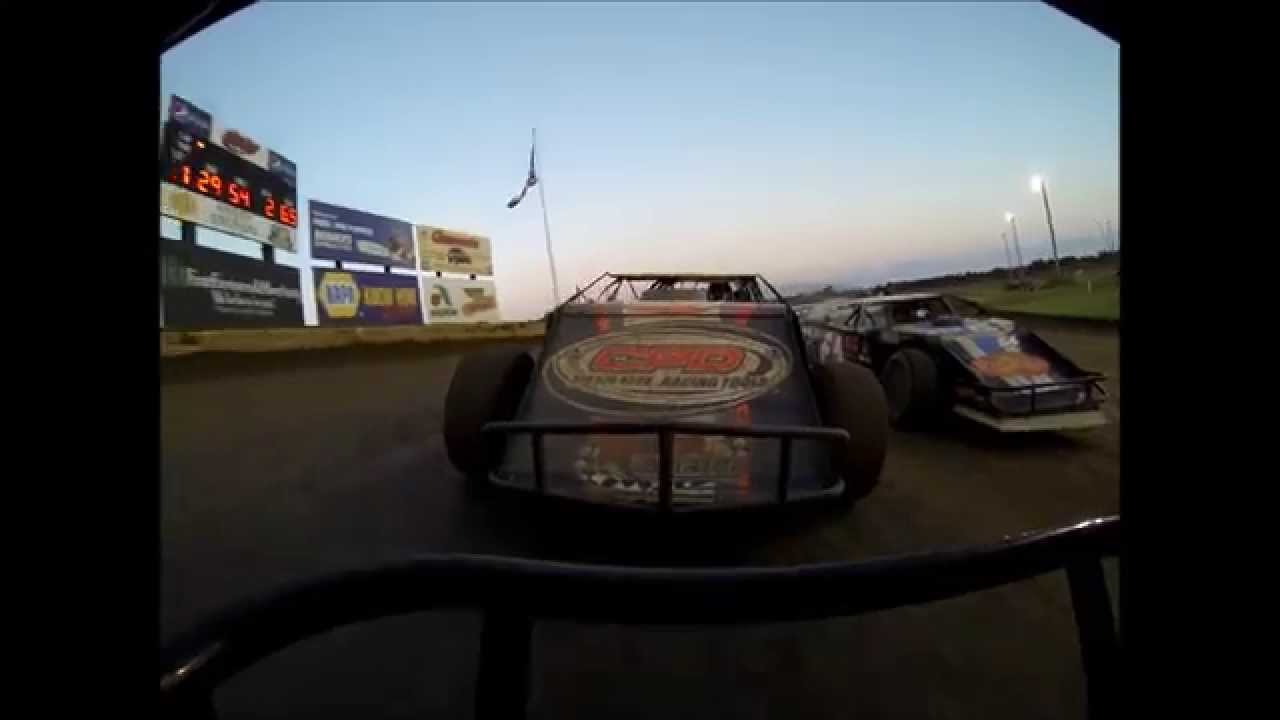 Brad Dierks' #29D USMTS/USRA Modified B-Main during the World Modified ...