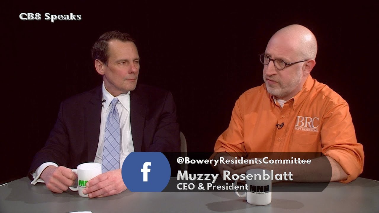 Rob Byrnes, from the East Midtown BID, and Muzzy Rosenblatt, CEO ...