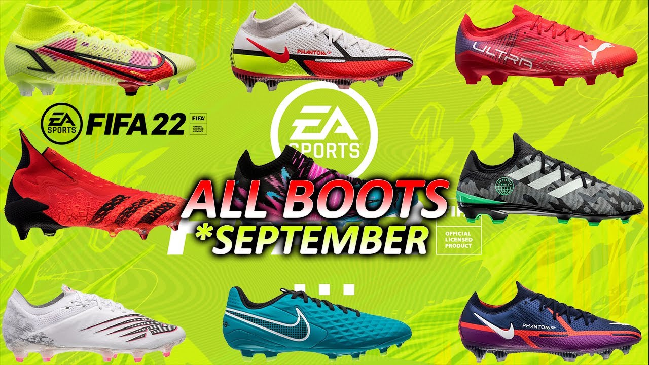 FIFA 22 ALL BOOTS SEPTEMBER - YouTube