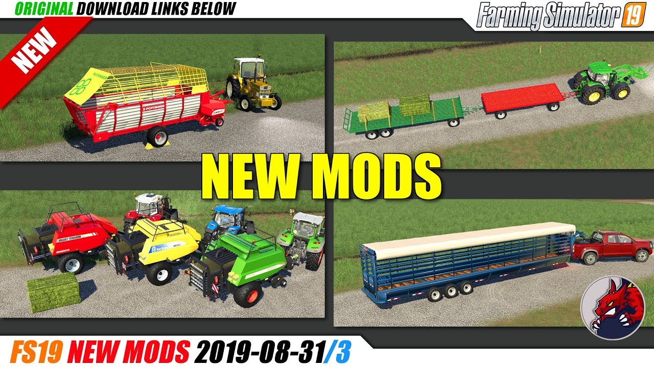 FS19 | New Mods (2019-08-31/3) - review - YouTube