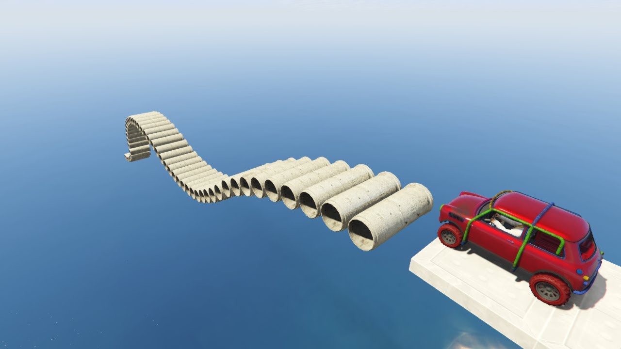 Pipes Slide Amazing and Hard Parkour Race GTA ONLINE - YouTube