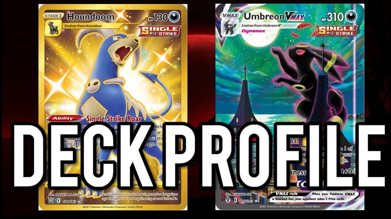 POKEMON TCG UMBREON VMAX HOUNDOOM DECKLIST (POST ROTATION) - YouTube