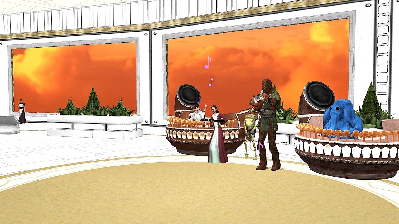 Star Wars Galaxies: Jamming with Max Rebo and band in Cloud City ...