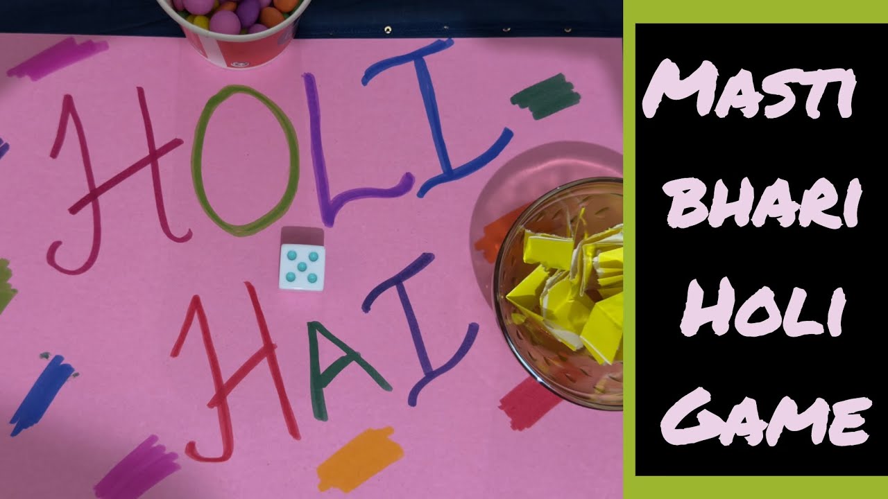 Holi special game/luck game/masti bhari Holi game/game full of twist ...