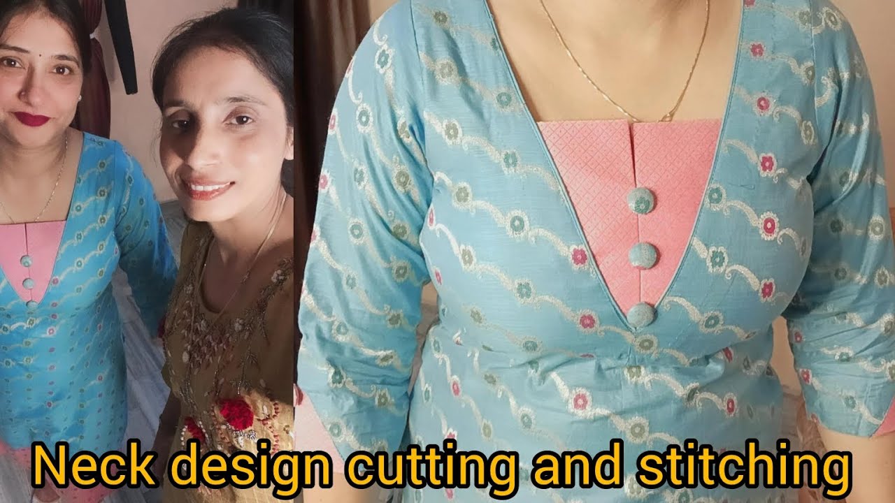 Neck design cutting and stitching 2026/neck design with lace @parizaadboutique9687 #ruby - YouTube