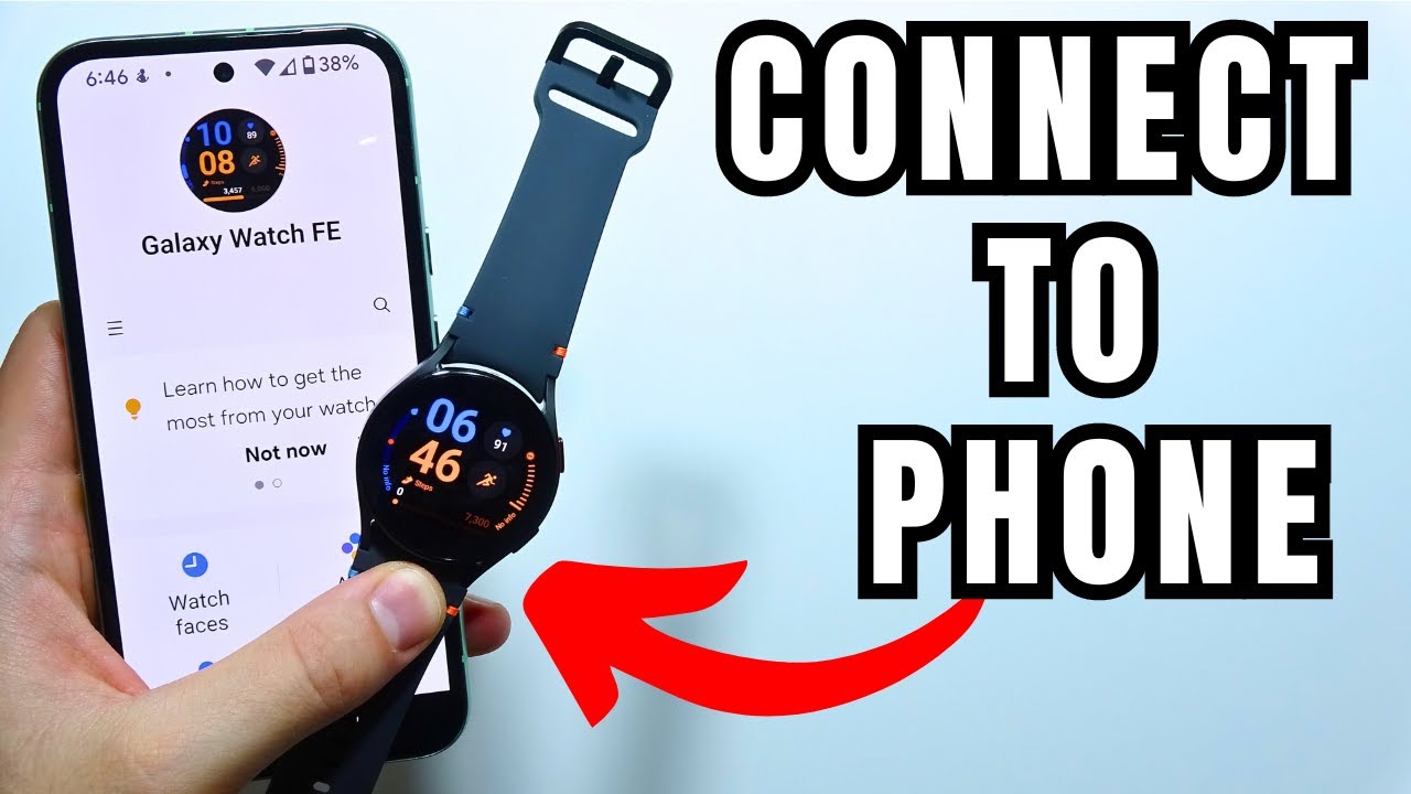 SAMSUNG Galaxy Watch FE: Connect with Phone & Set Up - YouTube