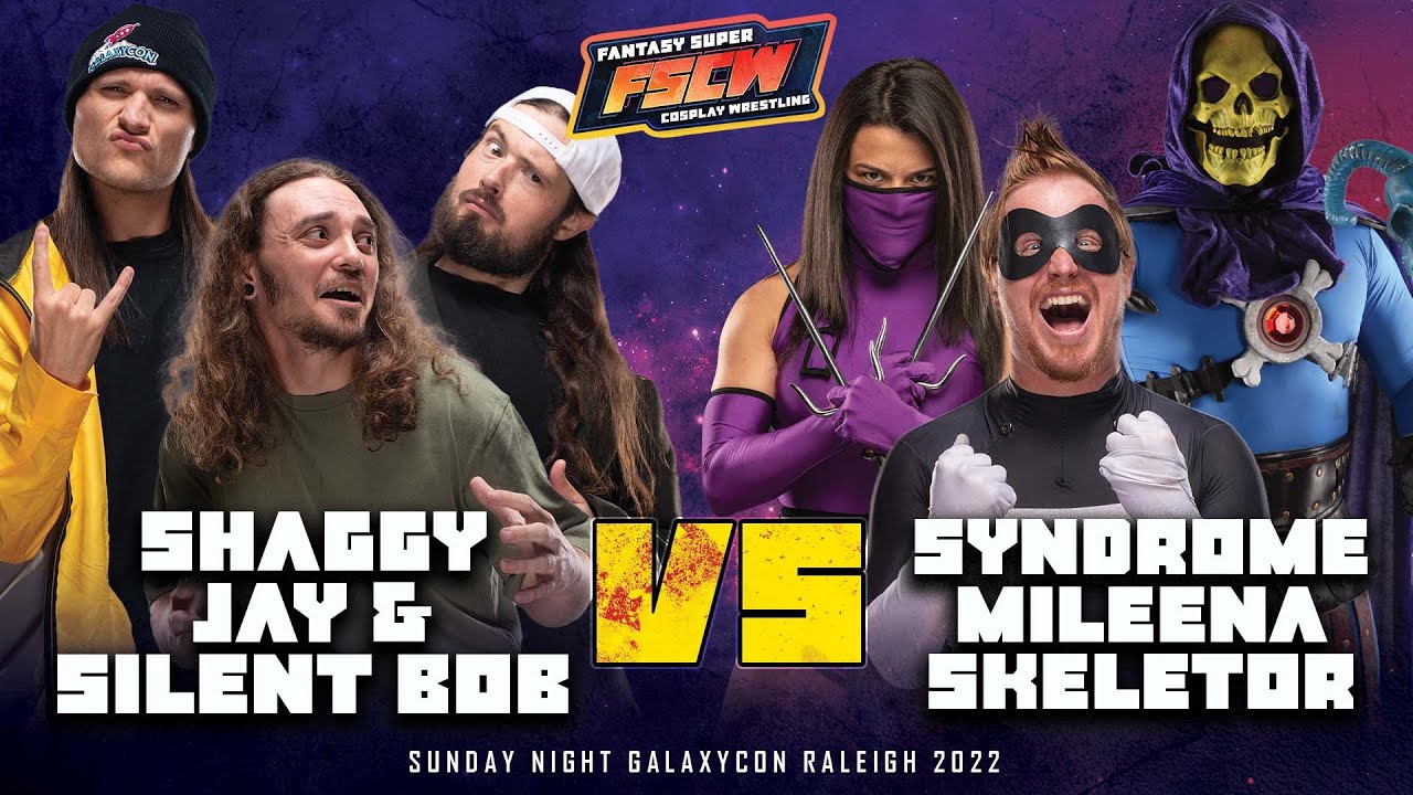 FSCW Cosplay Wrestling Scooby Doo's Shaggy, Jay & Silent Bob Vs ...